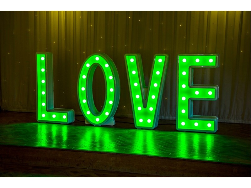 4ft LED Love Letters Set