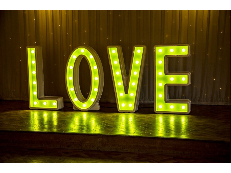 4ft LED Love Letters Set